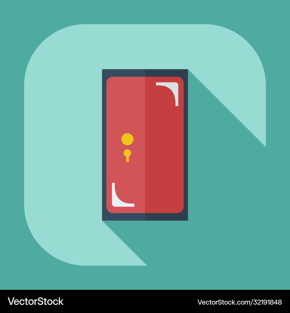 Flat modern design with shadow icons door Vector Image