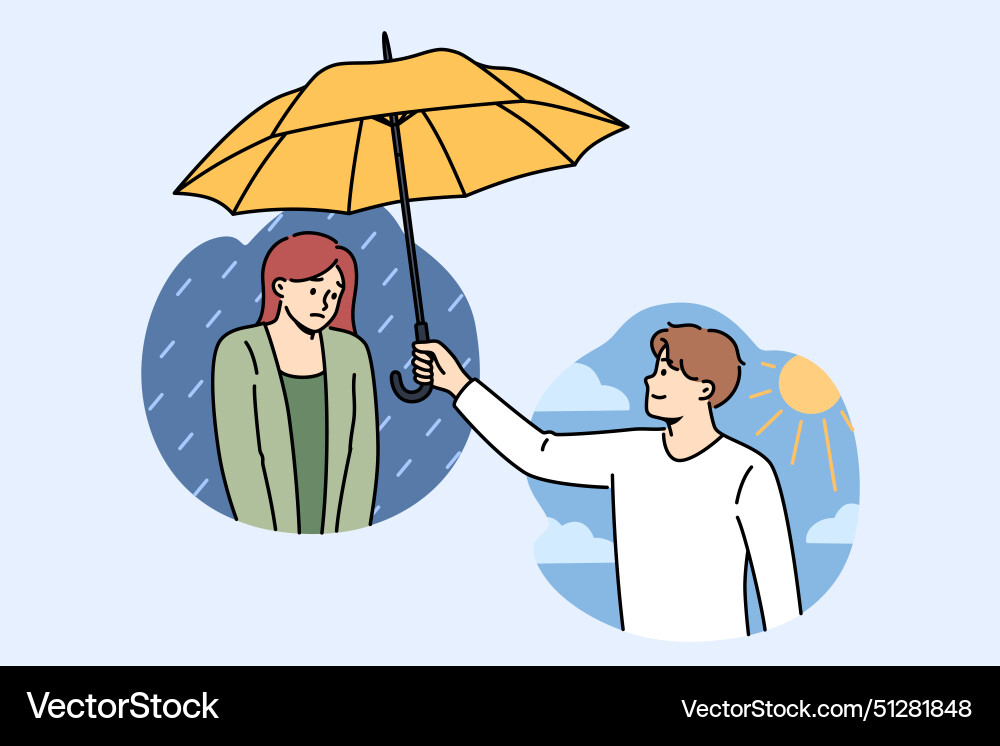 Friendly support and psychological Royalty Free Vector Image