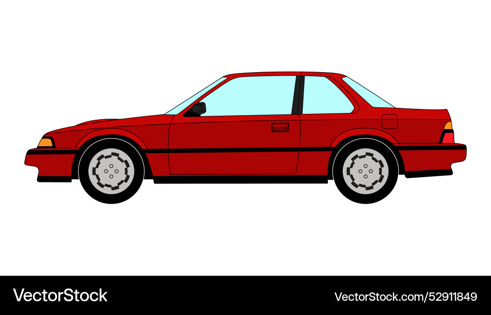 Honda prelude 1982 Royalty Free Vector Image - VectorStock