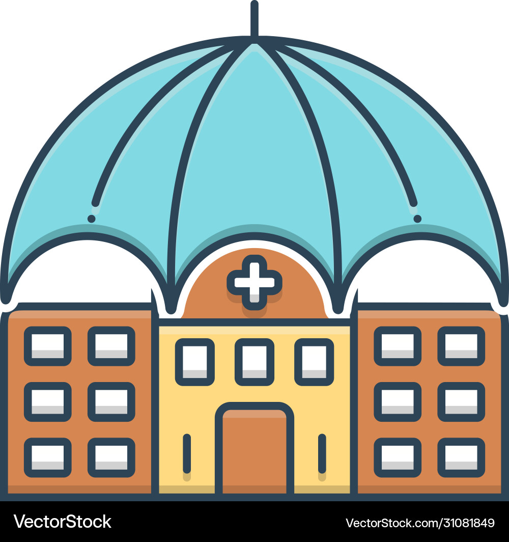 Hospital insurance Royalty Free Vector Image - VectorStock