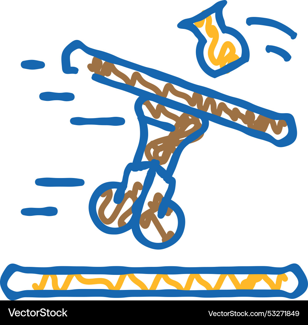 Poltergeist fear icon doodle Royalty Free Vector Image