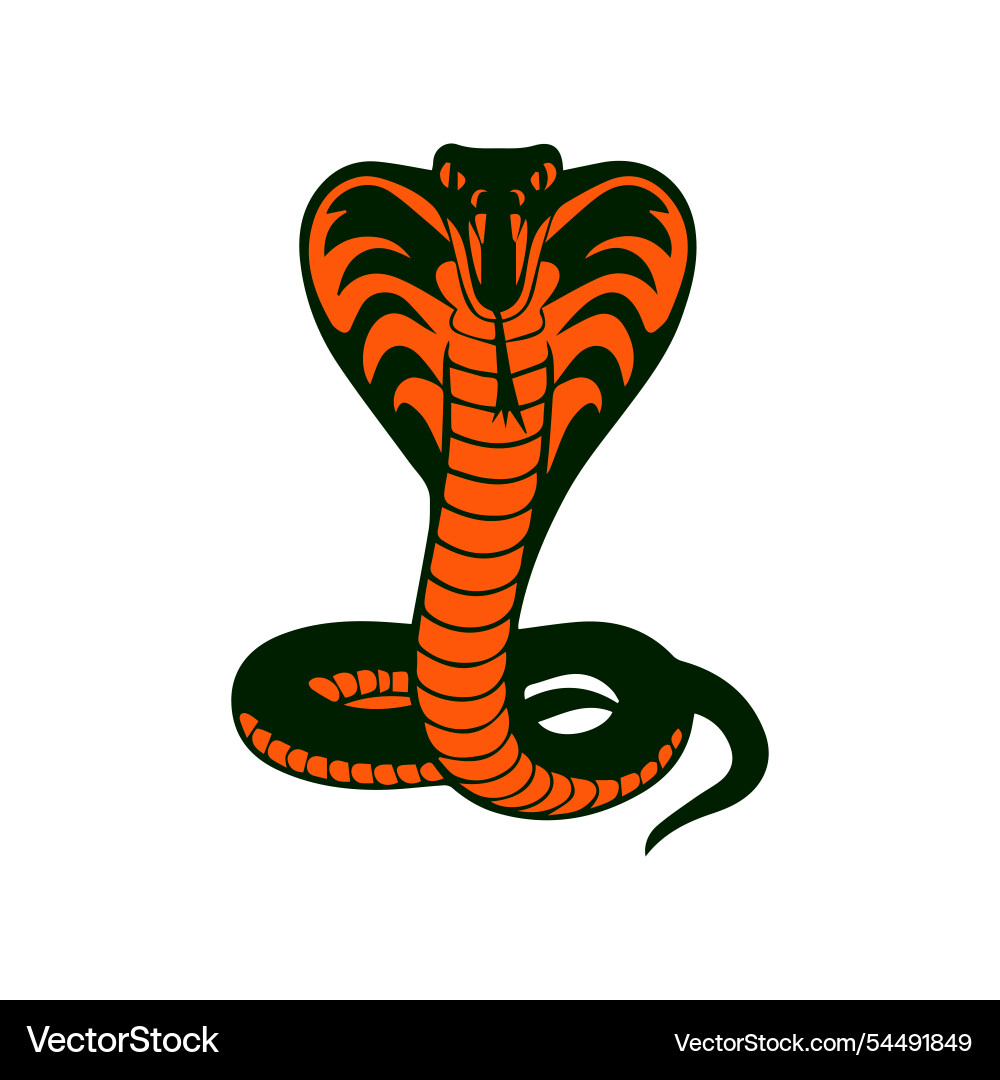 Red snake chinese zodiac year Royalty Free Vector Image