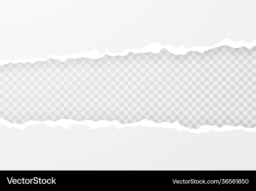 Realistic torn paper edges Royalty Free Vector Image