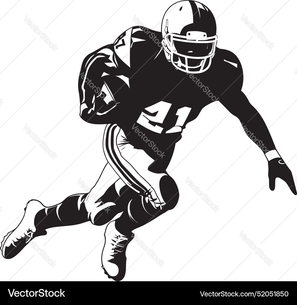 Touchdown tornado graphic of nfl scoring Vector Image