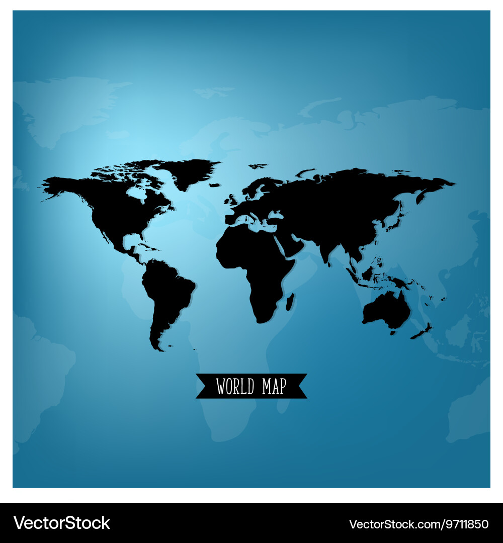 World map Royalty Free Vector Image - VectorStock