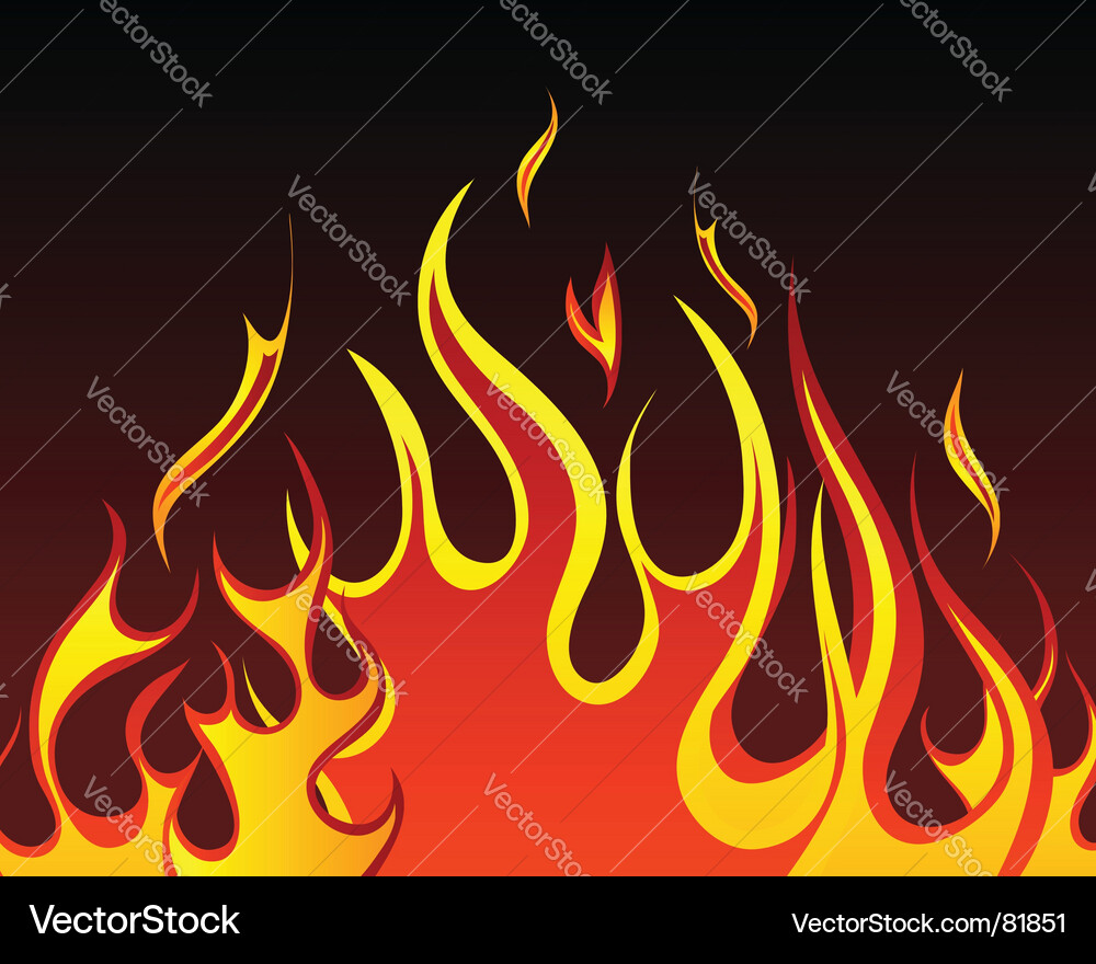 Fire background Royalty Free Vector Image - VectorStock