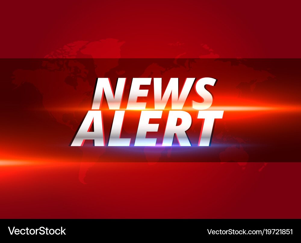 News Alert Broadcast Concept Royalty Free Vector Image