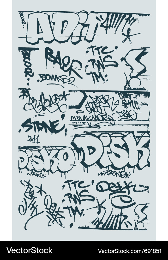 Urban Street Art Elements Royalty Free Vector Image