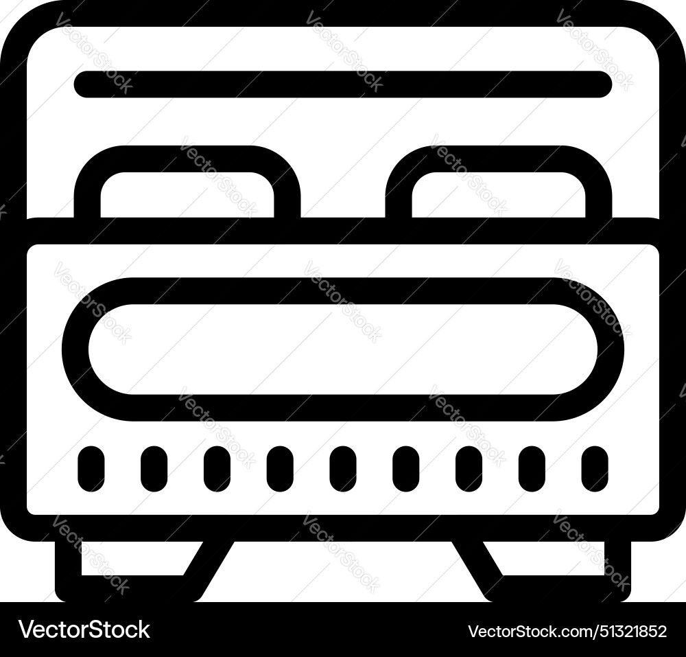 Black and white icon of bus front Royalty Free Vector Image