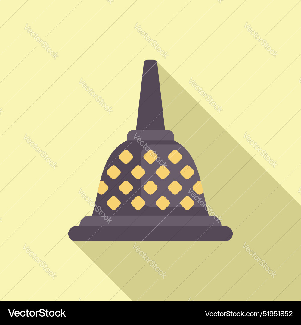 Buddhist stupa showing traditional asian Vector Image