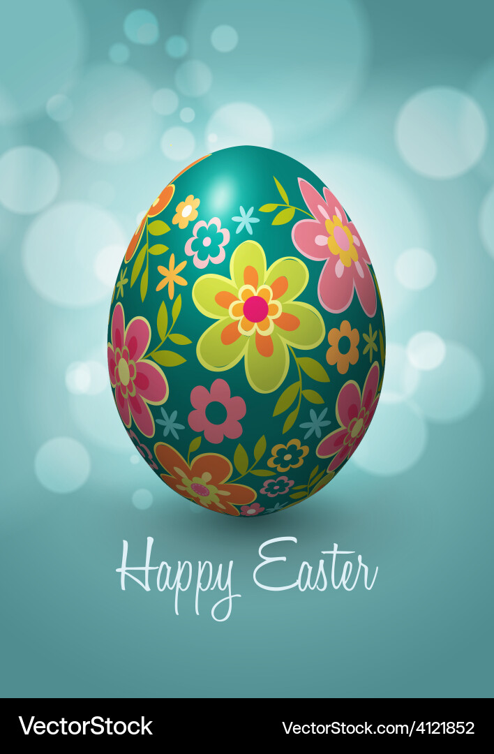 Easter egg design Royalty Free Vector Image - VectorStock