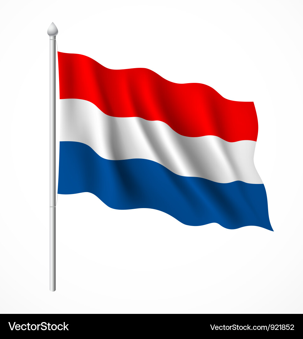 Flagge der Niederlande Lizenzfreies Vektorbild