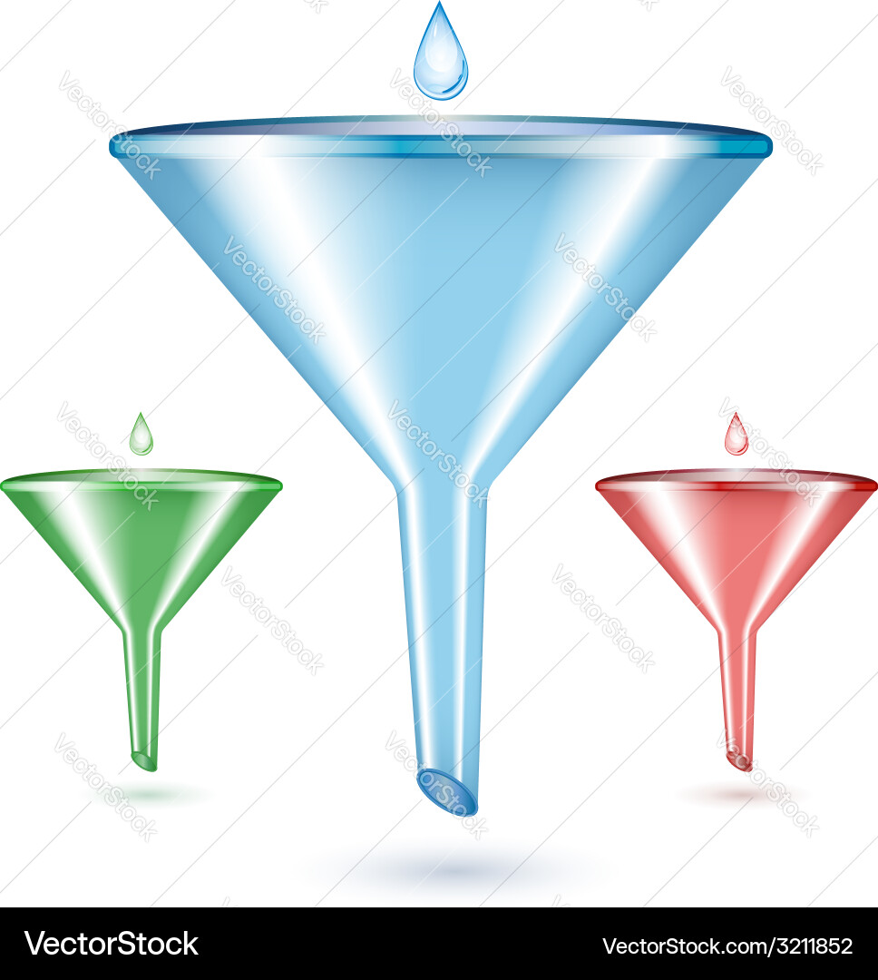 Funnel Royalty Free Vector Image - VectorStock