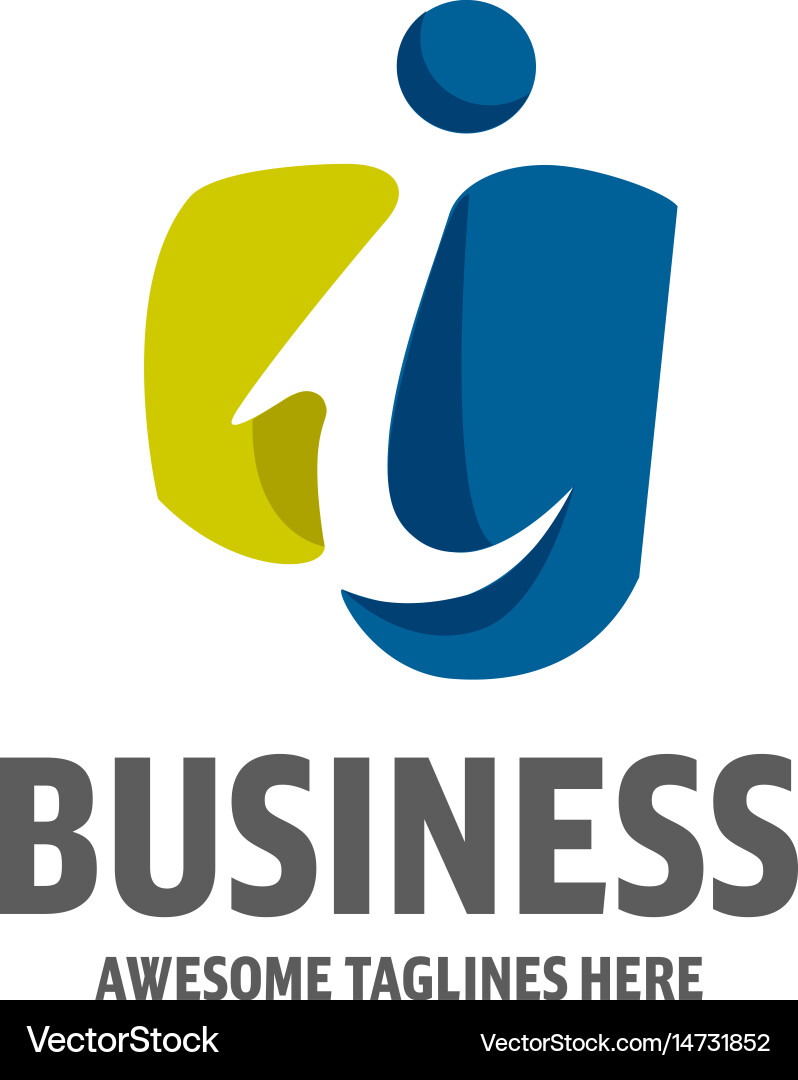 Modern Letter I Logo Template Royalty Free Vector Image