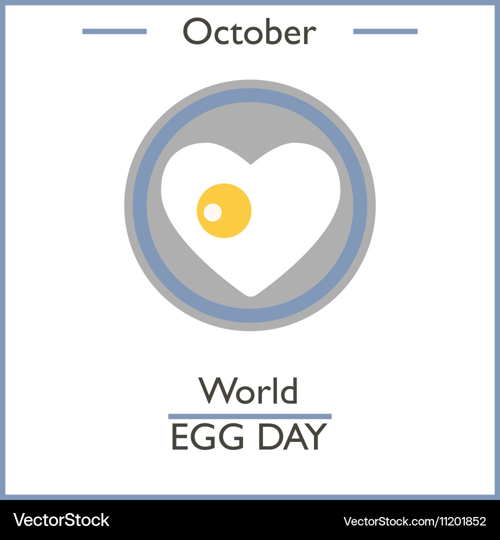 World egg day Royalty Free Vector Image - VectorStock