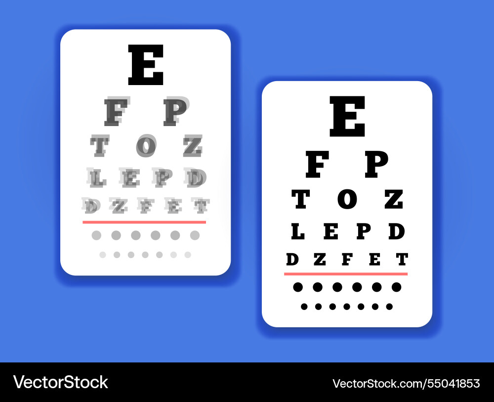 Eye chart poster Royalty Free Vector Image - VectorStock