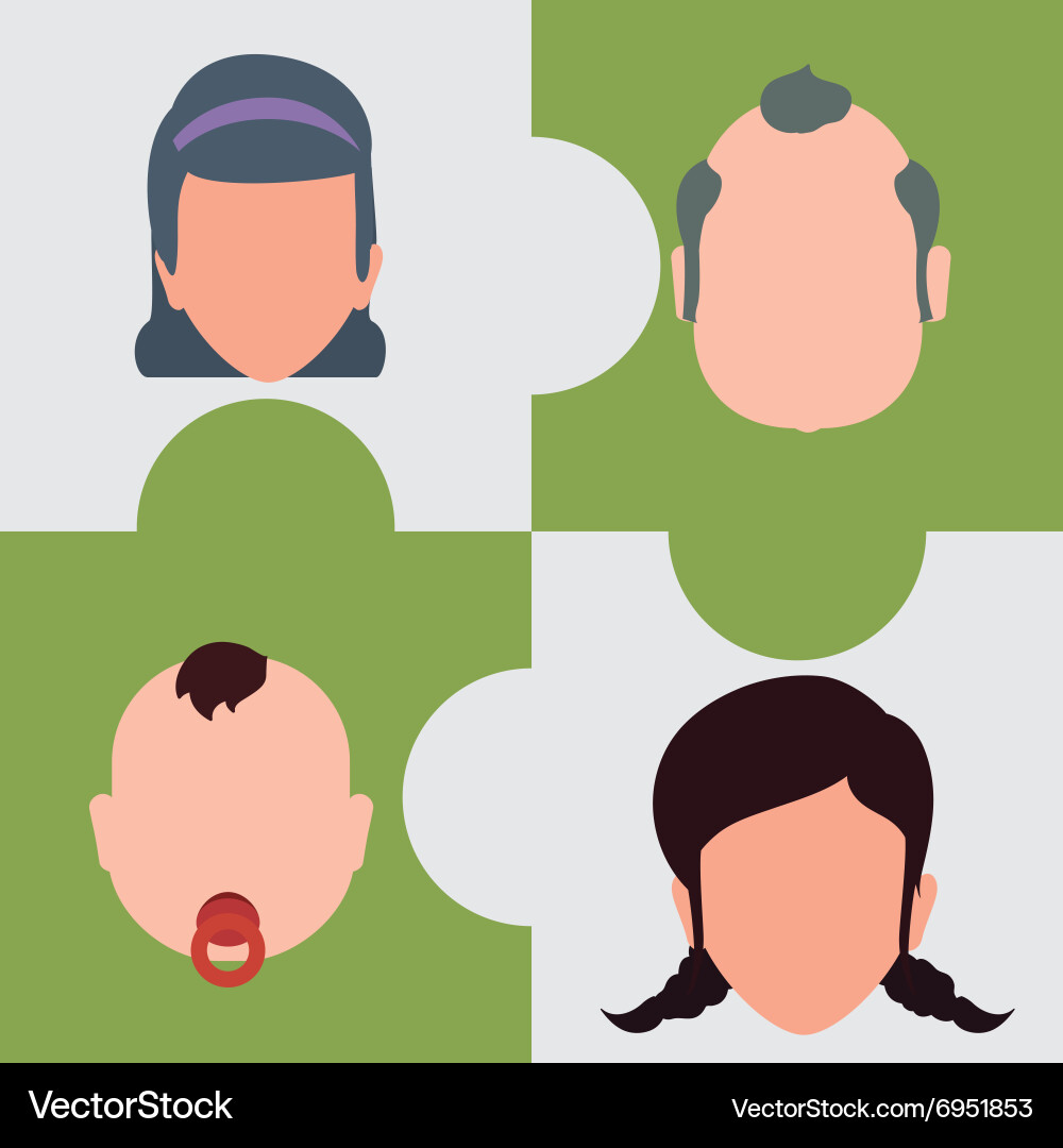 Family and roles design Royalty Free Vector Image