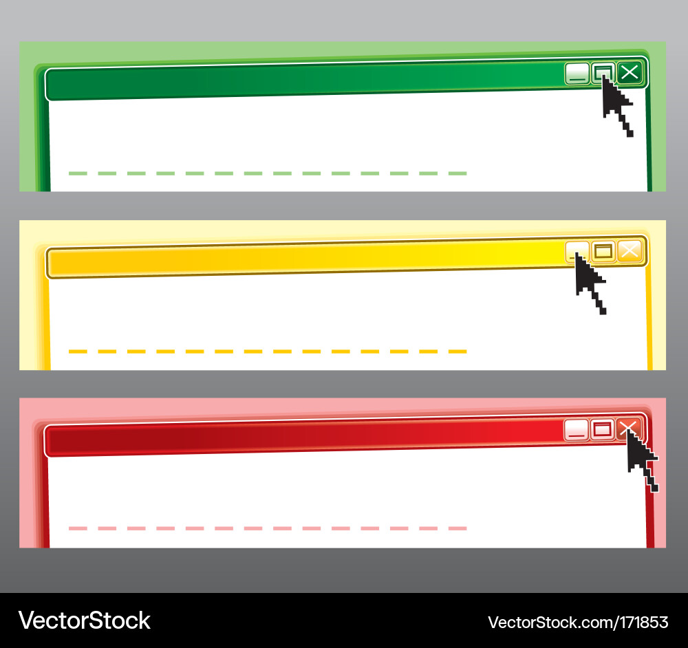 Message banners Royalty Free Vector Image - VectorStock
