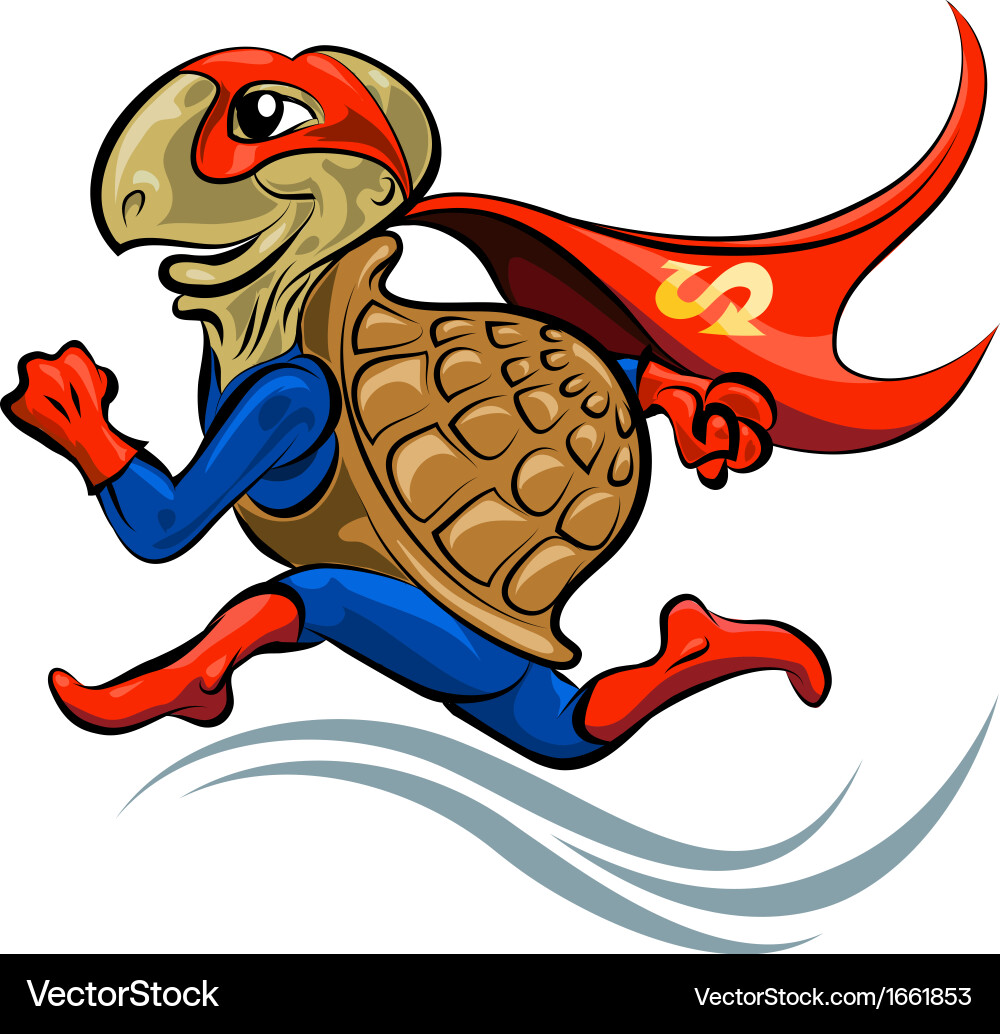 Turtle superhero Royalty Free Vector Image - VectorStock