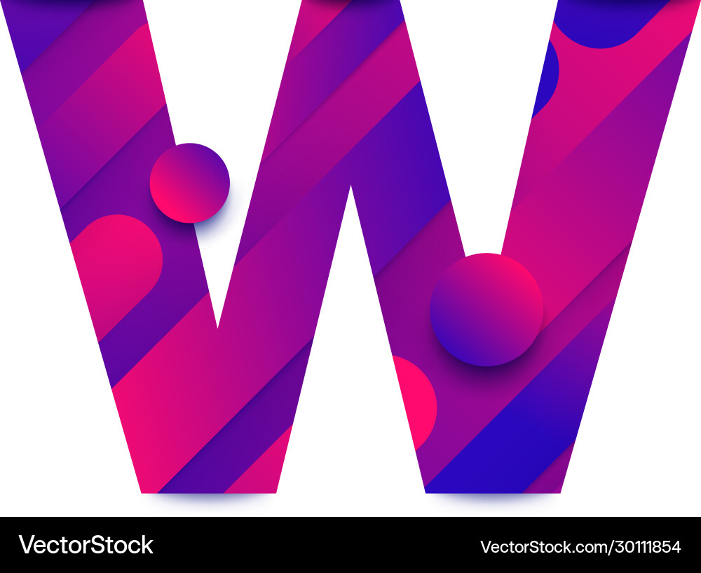 Alphabet bg gradients w Royalty Free Vector Image