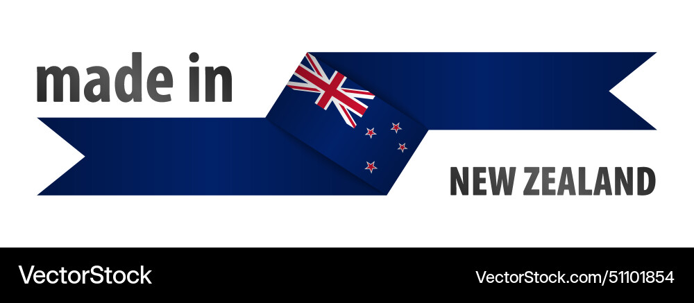Made in newzealand graphic and label Royalty Free Vector