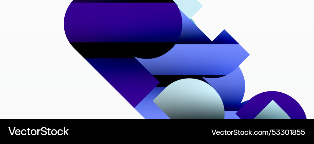 Abstract background colorful geometric curve Vector Image