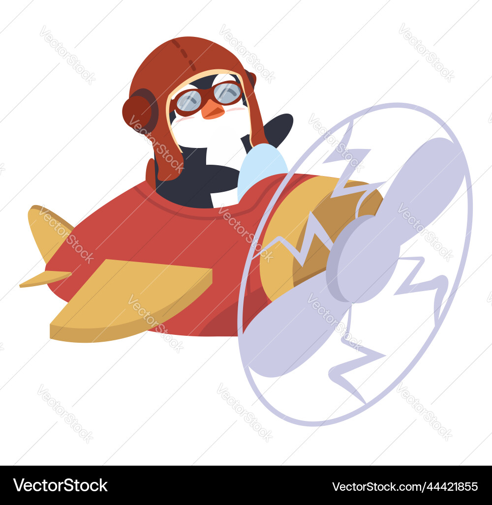 Cartoon air plane icon Royalty Free Vector Image