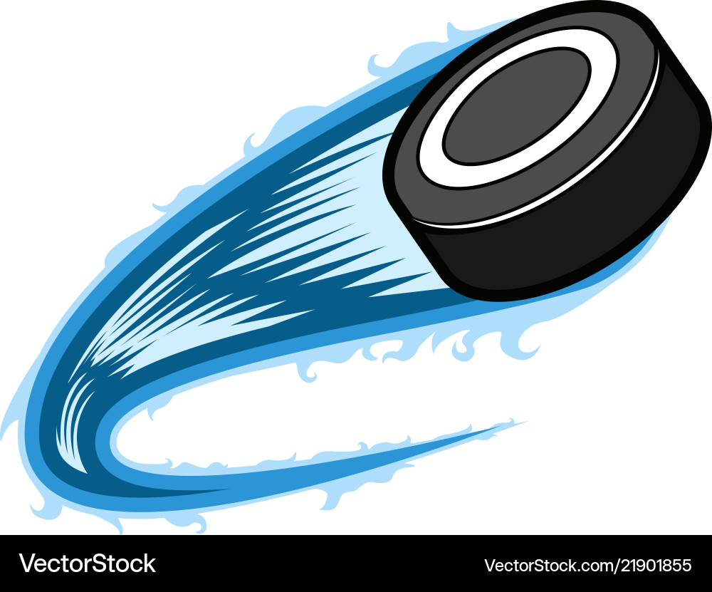 Hockey Puck Speed Effect Royalty Free Vector Image