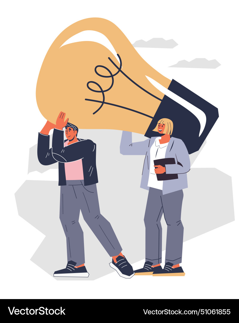 Idea to fuel innovation and success Royalty Free Vector