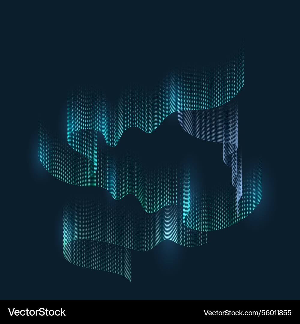 Northern lights natural phenomenon Royalty Free Vector Image