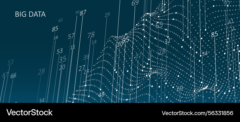 Abstract infographics visualization Royalty Free Vector