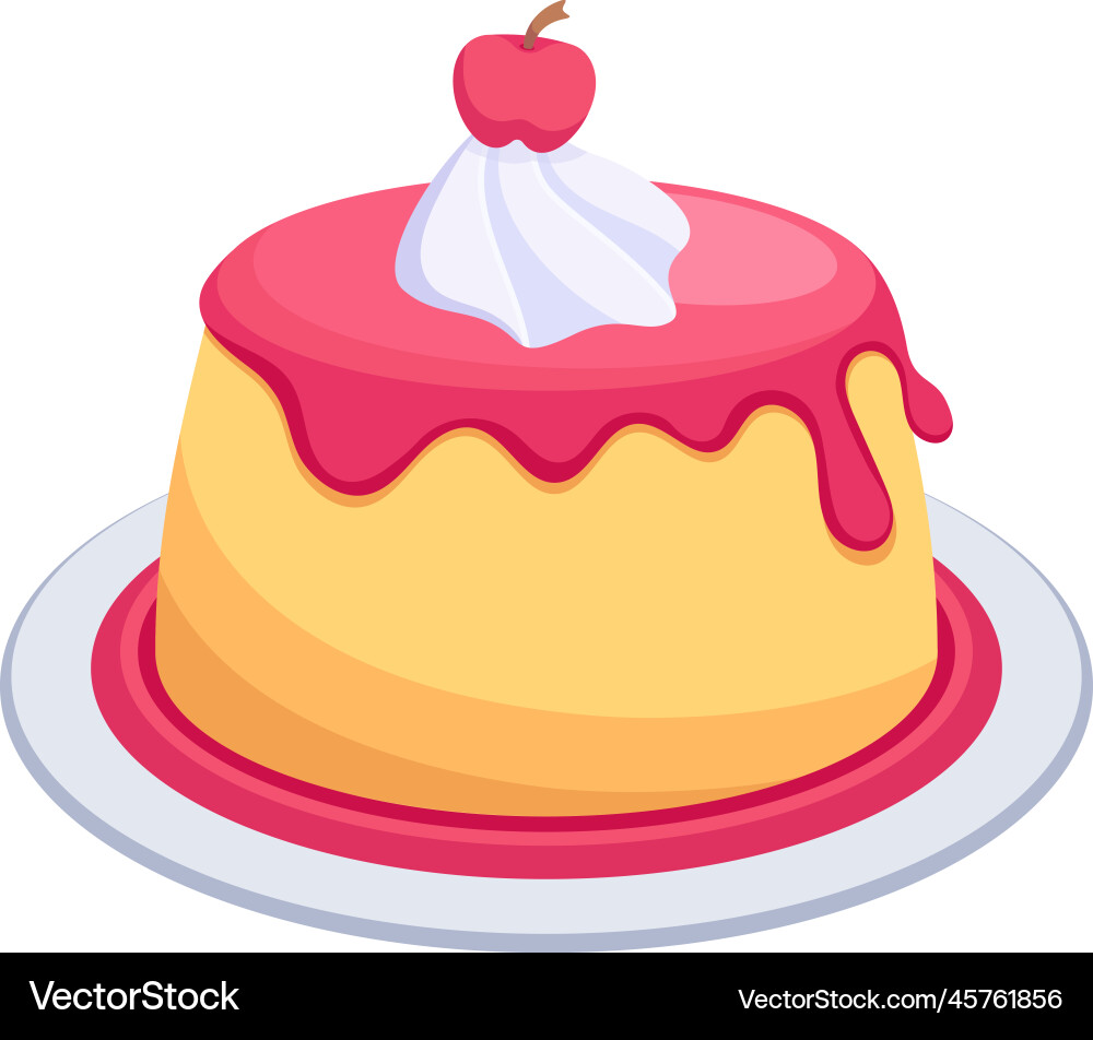 Pudding Royalty Free Vector Image - VectorStock