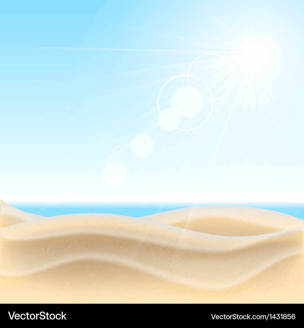 Sand beach background Royalty Free Vector Image