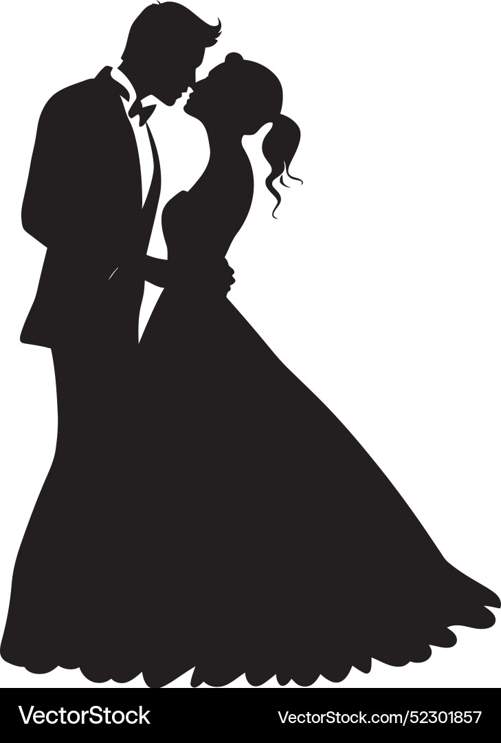 Black lines white togetherness marriage Royalty Free Vector
