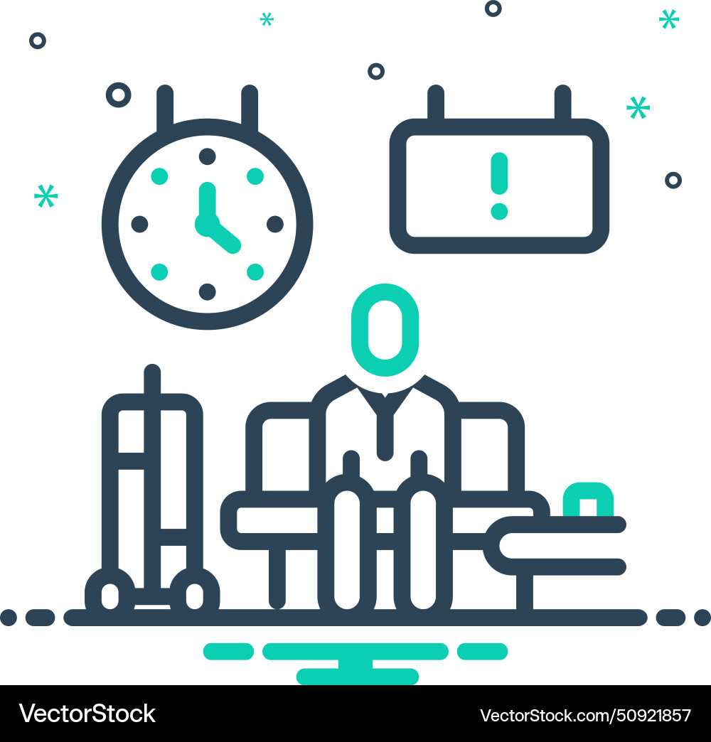Delay Royalty Free Vector Image - VectorStock