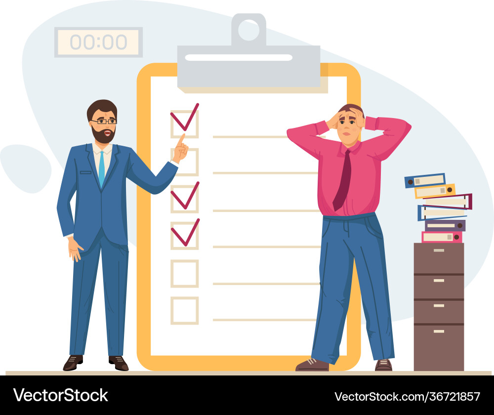 Multitasking productivity and time management Vector Image