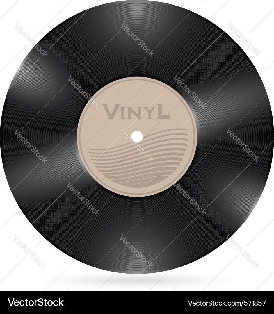 Vinyl record Royalty Free Vector Image - VectorStock
