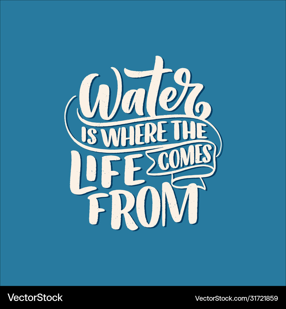 Hand drawn lettering slogan about climate change Vector Image