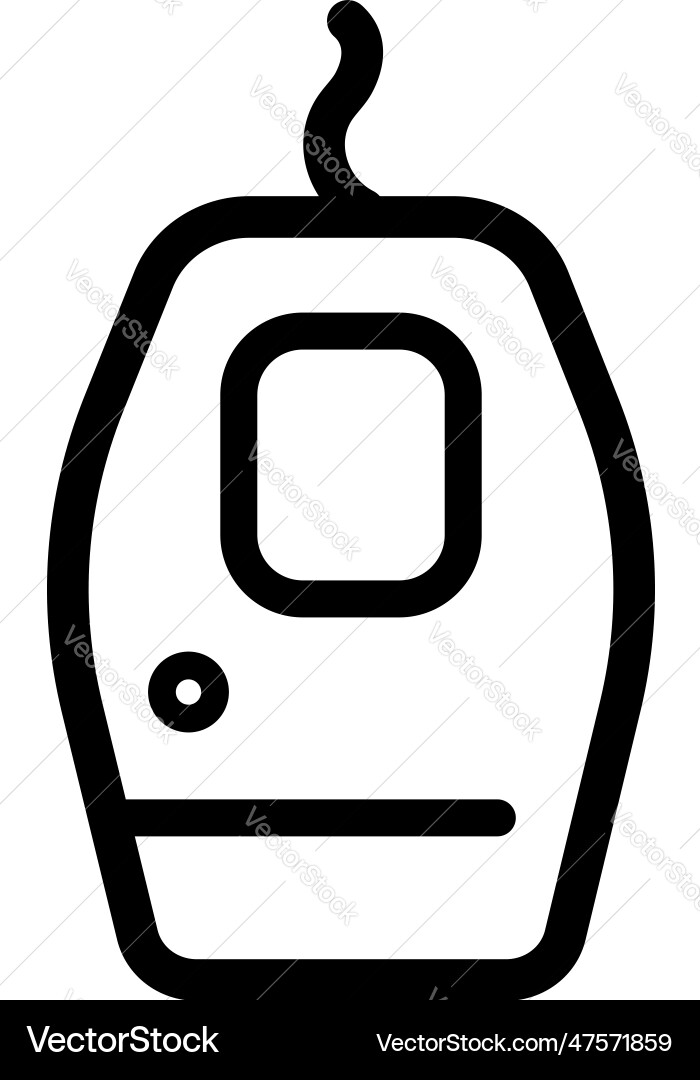 Laser for skin treatment line icon Royalty Free Vector Image