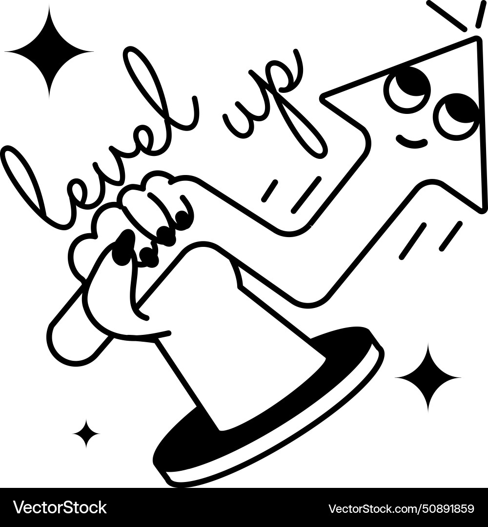 Level up Royalty Free Vector Image - VectorStock