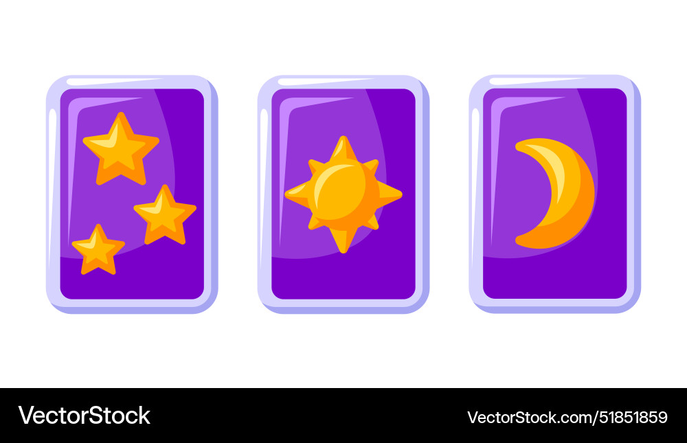 Magic cards witchcraft alchemy Royalty Free Vector Image