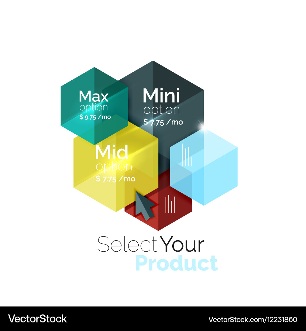 Select choice template Royalty Free Vector Image
