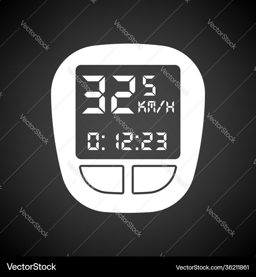 Bike computer icon Royalty Free Vector Image - VectorStock