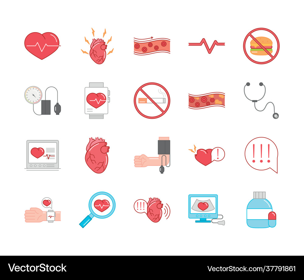 Hypertension diagnosis medical Royalty Free Vector Image