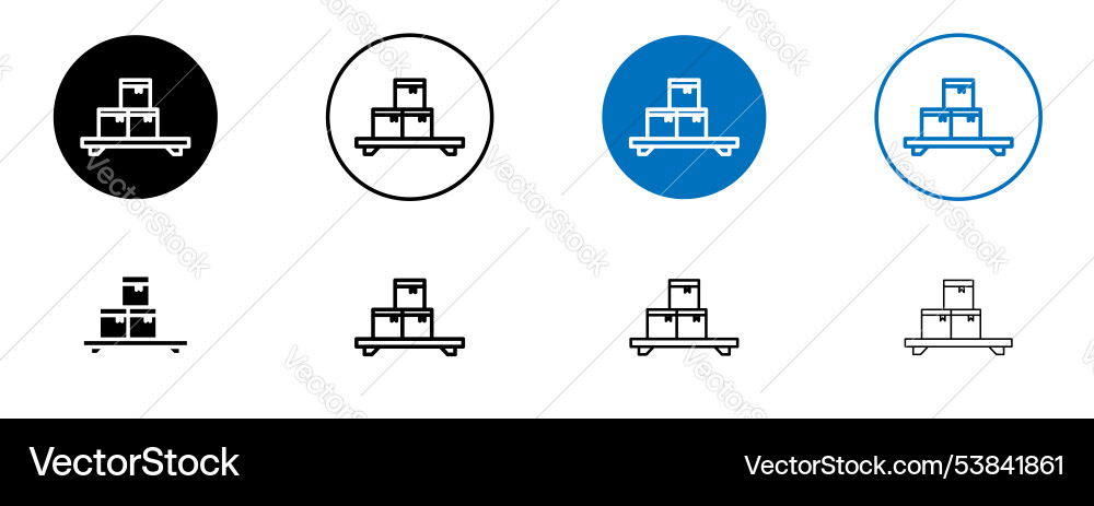 Inventory icon set Royalty Free Vector Image - VectorStock