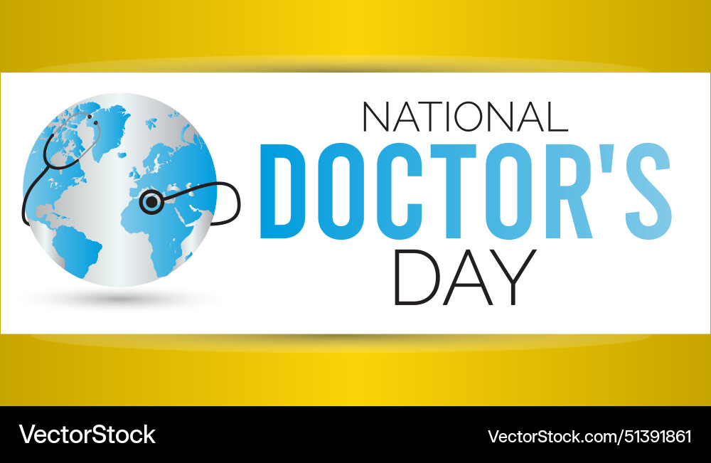 National doctors day Royalty Free Vector Image