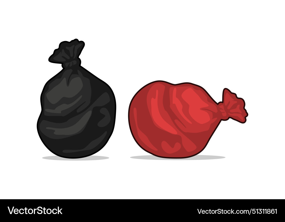 Trash bag design Royalty Free Vector Image - VectorStock