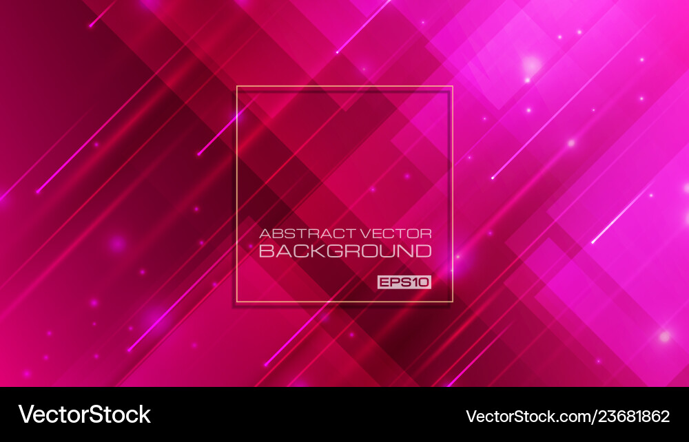 Abstract square shapes on pink background Vector Image