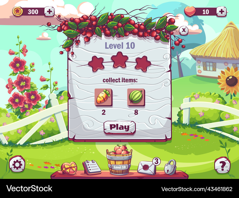 Background window for match 3 Royalty Free Vector Image