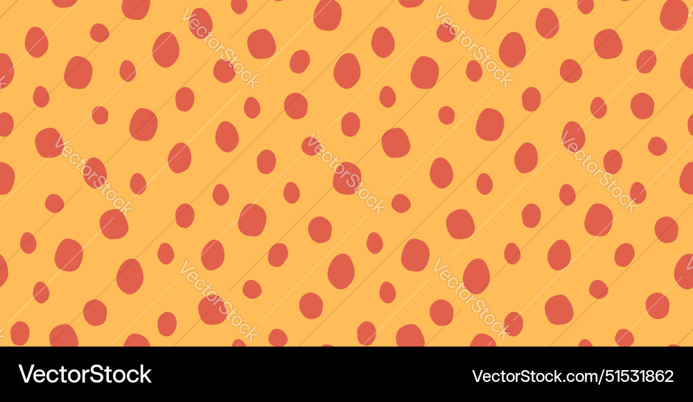 Bright seamless spotted pattern print from Vector Image